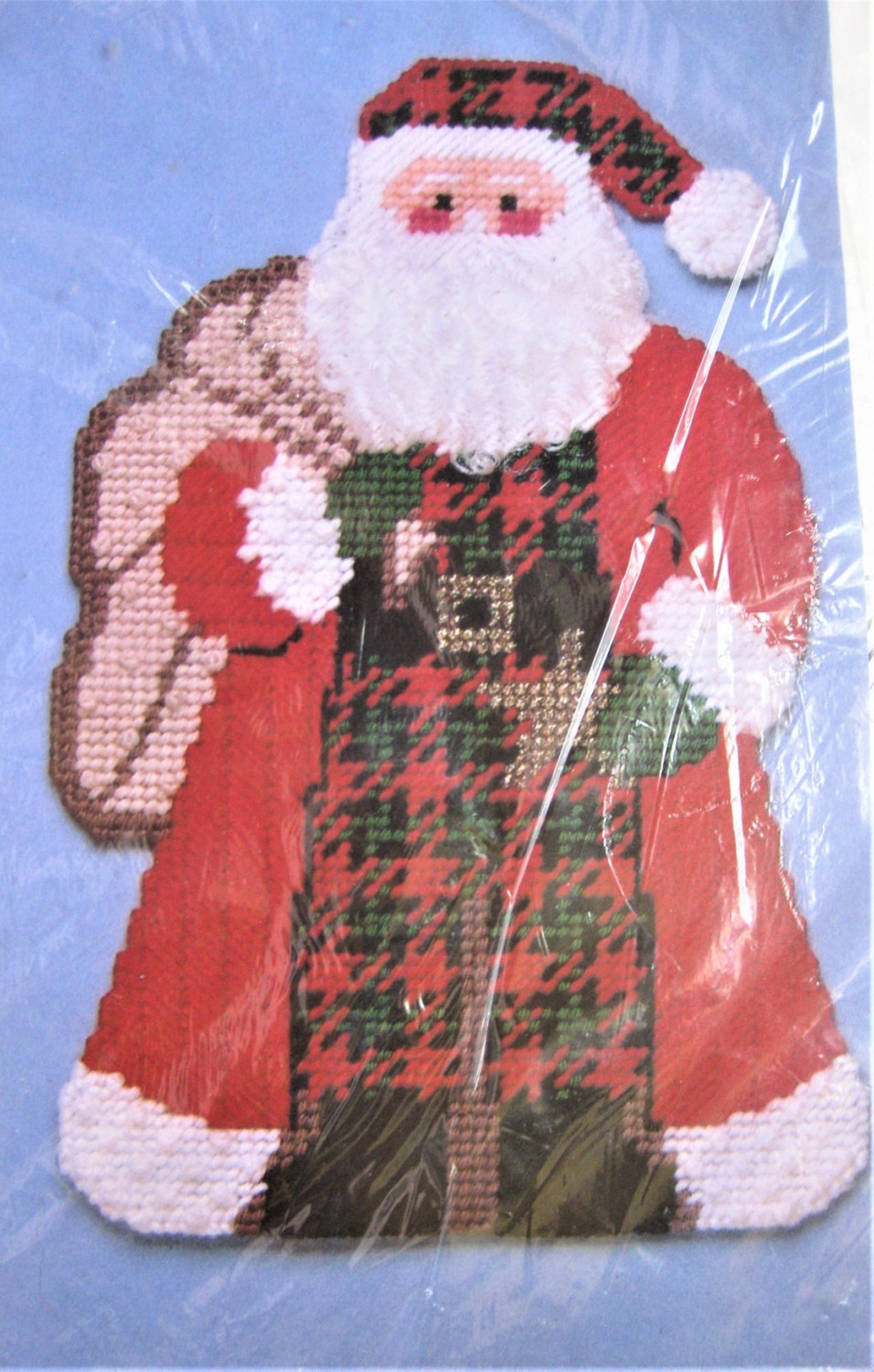 Plastic Canvas Kit Santa With Star Wall Hanging - Etsy