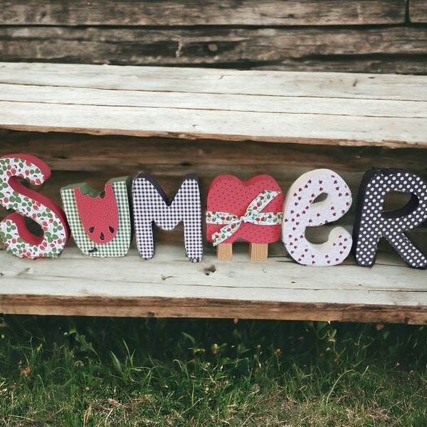 Summer Letters - Etsy