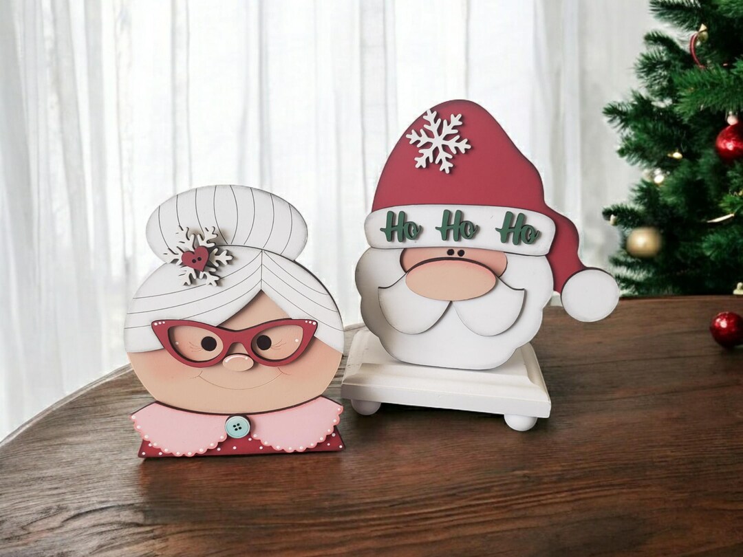Santa & Mrs Claus Santa Mrs Claus Christmas Decoration Christmas Decor ...