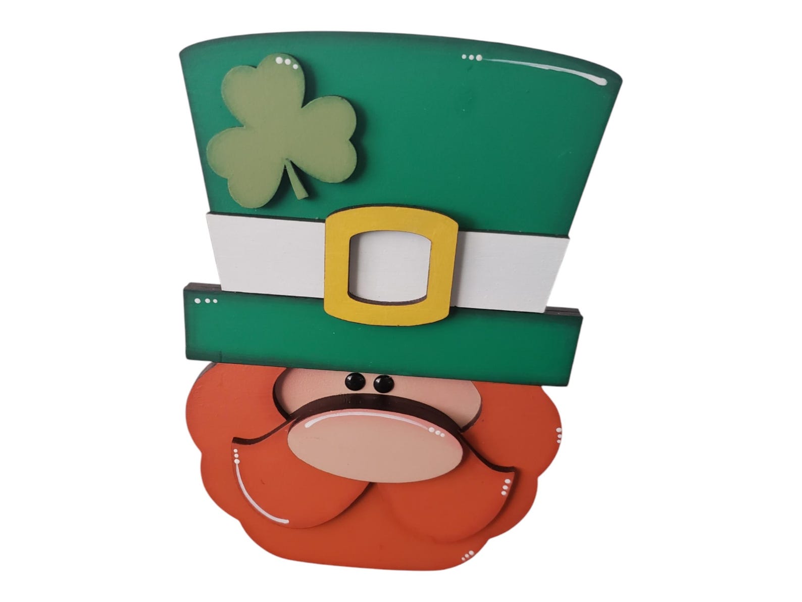 Happy St Patrick's Day Leprechaun - Wooden Leprechaun - St. Patrick's ...