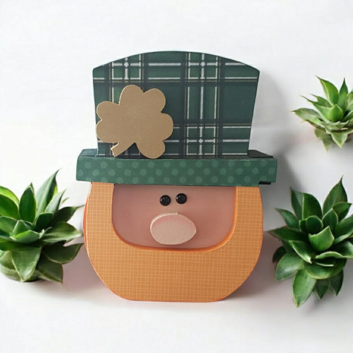 Happy St Patrick's Day - Wooden Leprechaun - St. Patrick's Day Decor ...