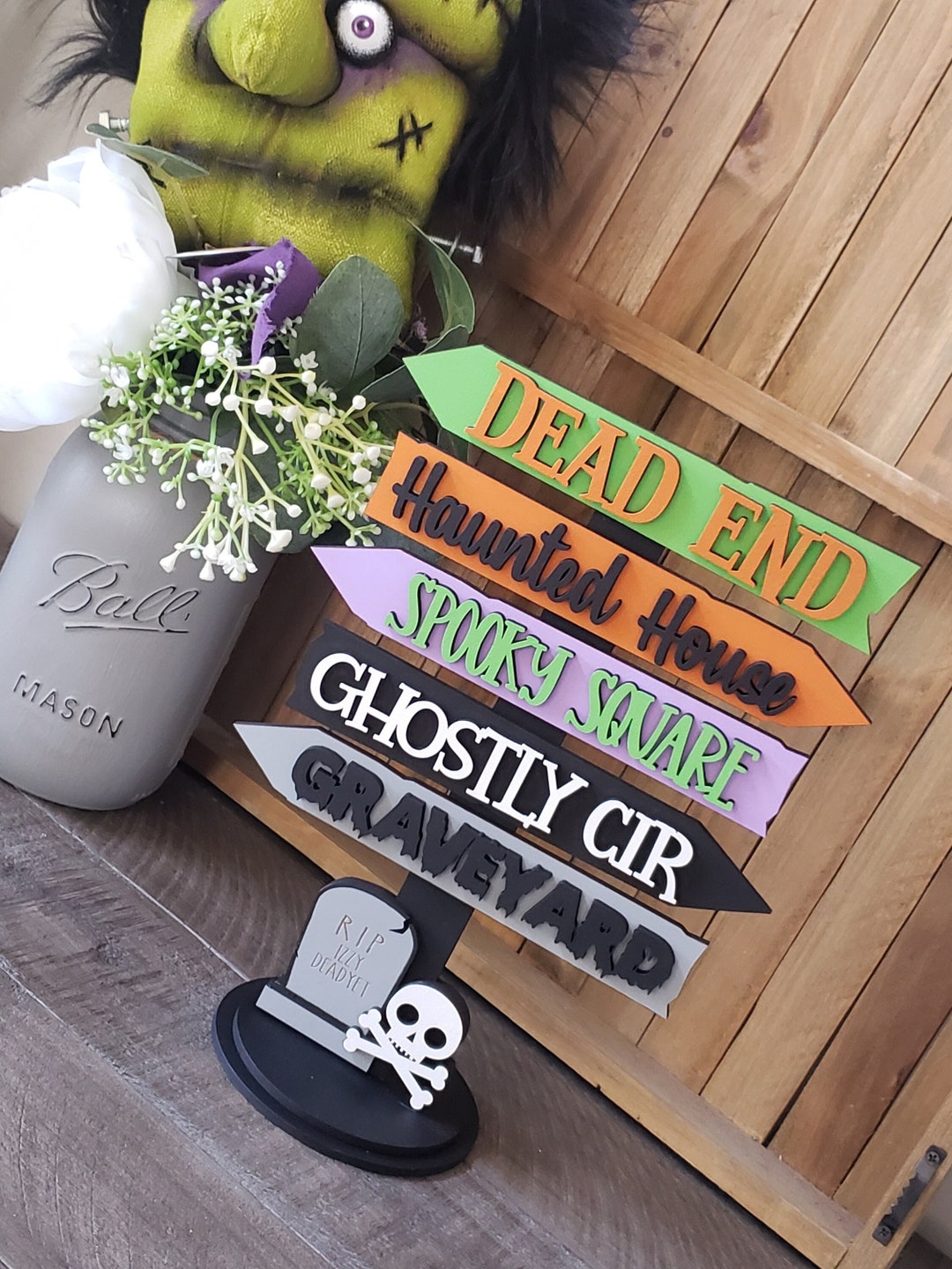 Halloween Street Sign, Halloween Decor, Halloween Decoration, Street ...