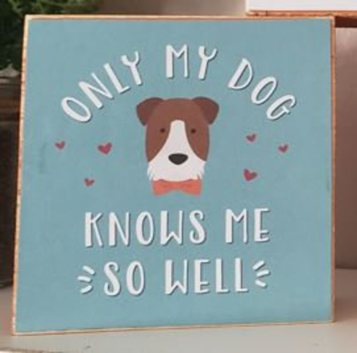 Dog Wooden Blocks Dog Sign Accents Dog Decor Dog Tier | Etsy