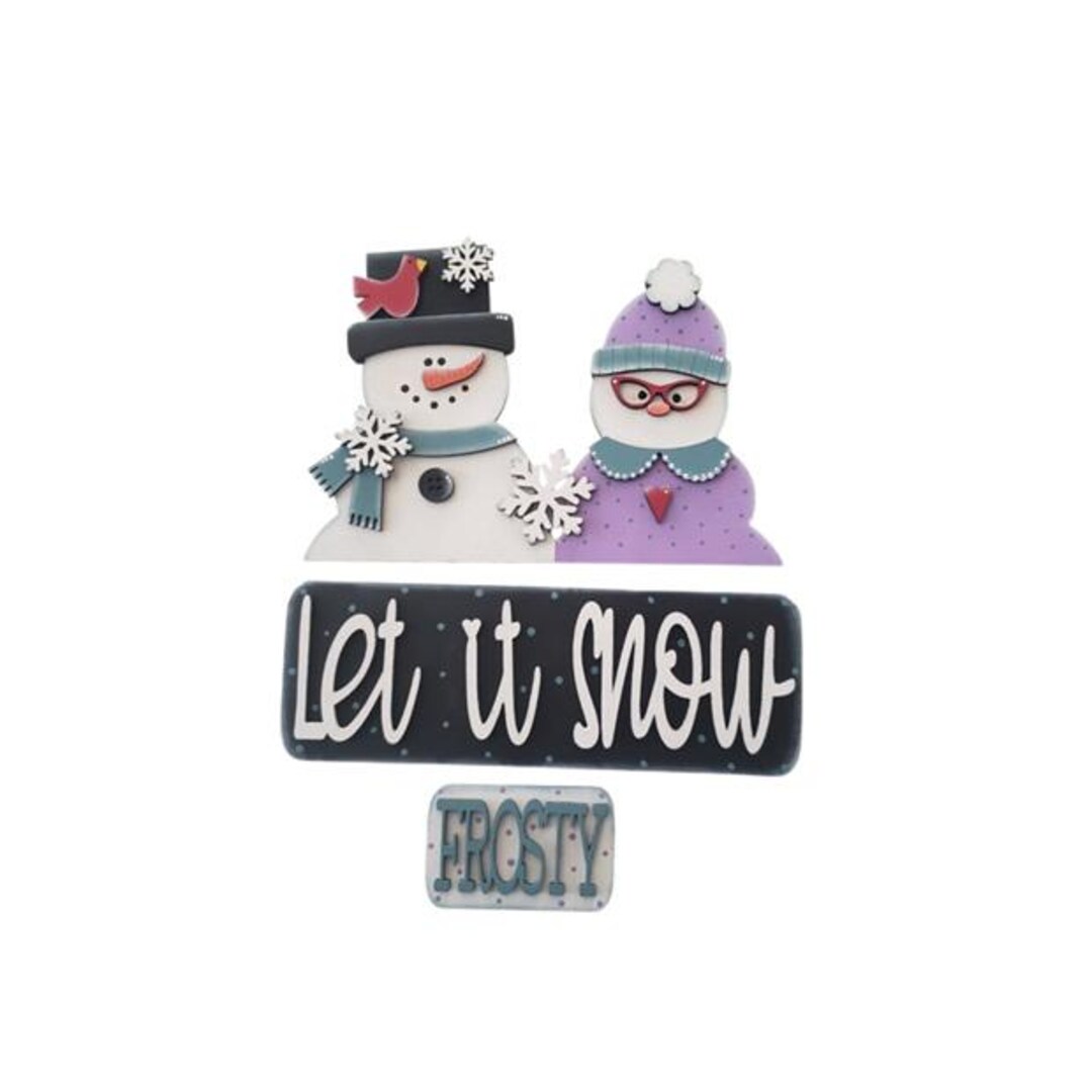 Interchangeable Let It Snow Truck/breadboard Insert Add-on, Farmhouse ...