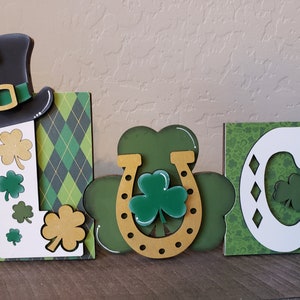 Lucky Word Block, St. Patrick's Word Block, St. Patrick's Day ...