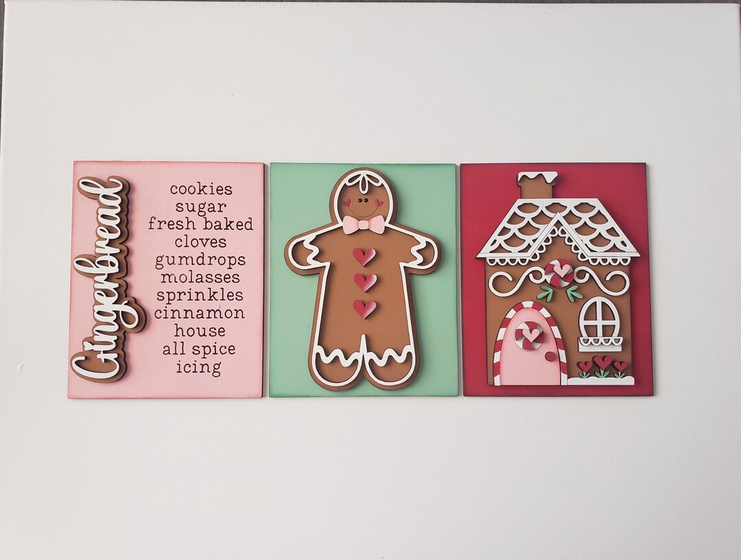Sweet Gingerbread Signs / 5x6.25 Sign / Farmhouse Sign / Christmas ...