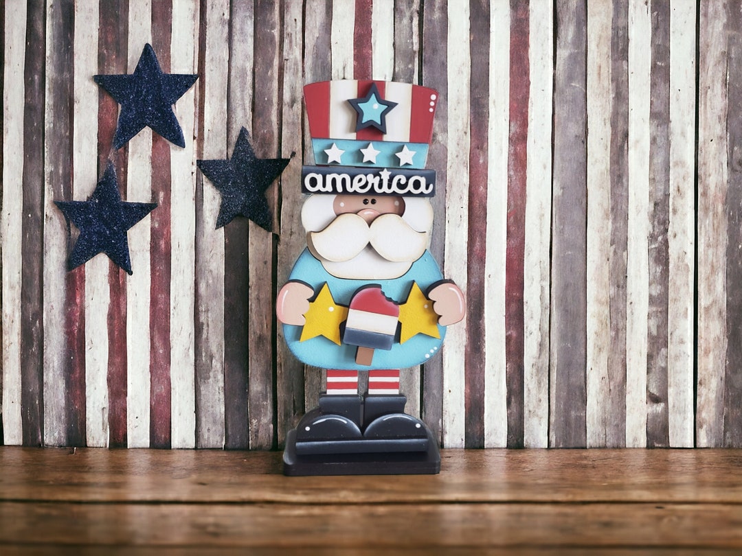 Standing Mini Uncle Sam | Uncle Sam | Fourth of July | Uncle Sam Shelf ...