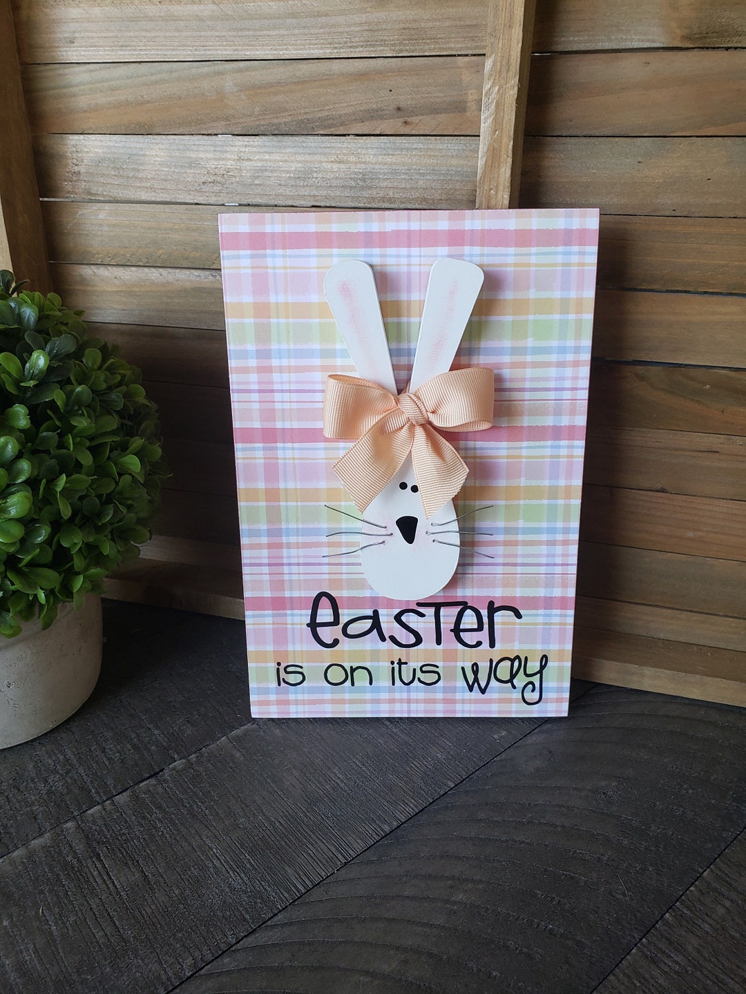 Wooden Easter Plaque, Easter Plaque, Easter Decor, Easter Decoration ...