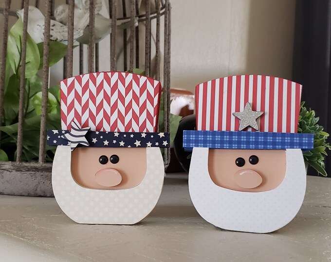 Wooden Uncle Sam - Uncle Sam - Fourth of July Decor - Americana ...