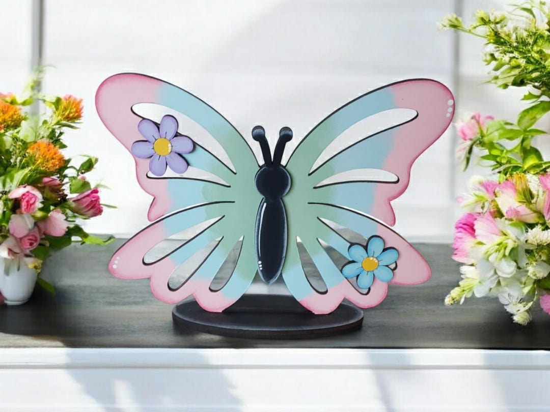 Spring, Butterfly Shelf Sitters, Spring Decor, Home Decor, Butterfly ...