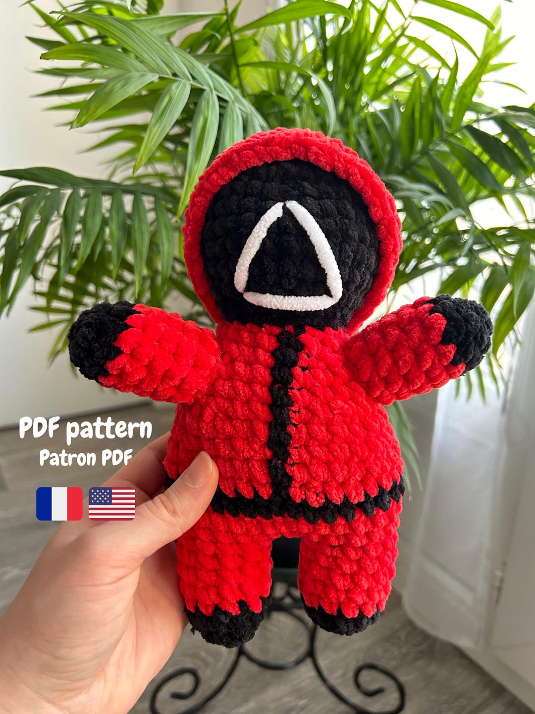 Squid Game Crochet Pattern, Squid Game Soldier Amigurumi, Squid Game ...