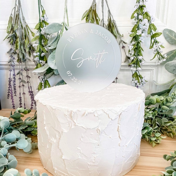 Geometric Wedding Cake Topper - Etsy