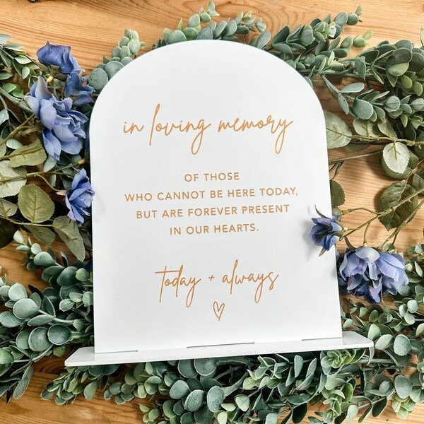In Loving Memory Wedding Sign - Etsy