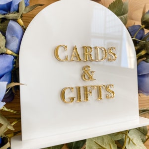 MINI Cards & Gifts 3D Acrylic Sign / Cards and Gifts Sign / Acrylic ...