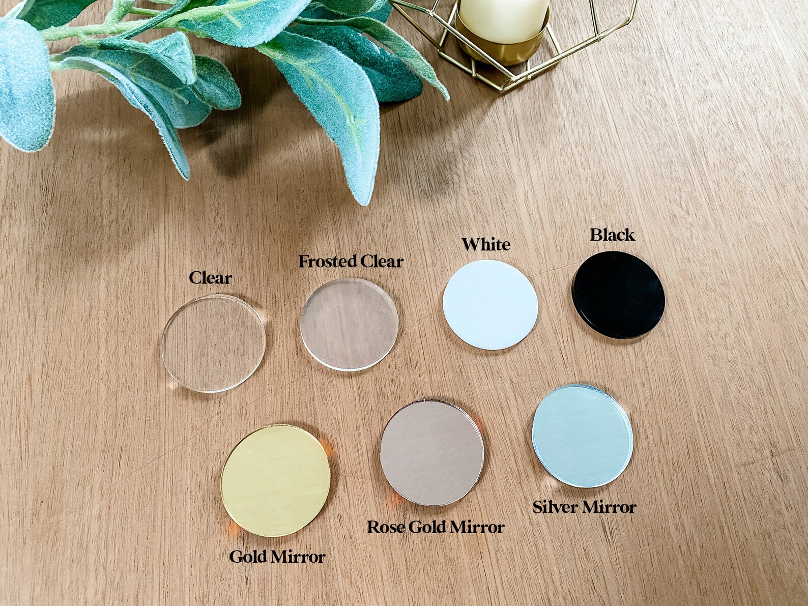 Circle Acrylic Cake Topper / Personalized Wedding Cake Topper - Etsy