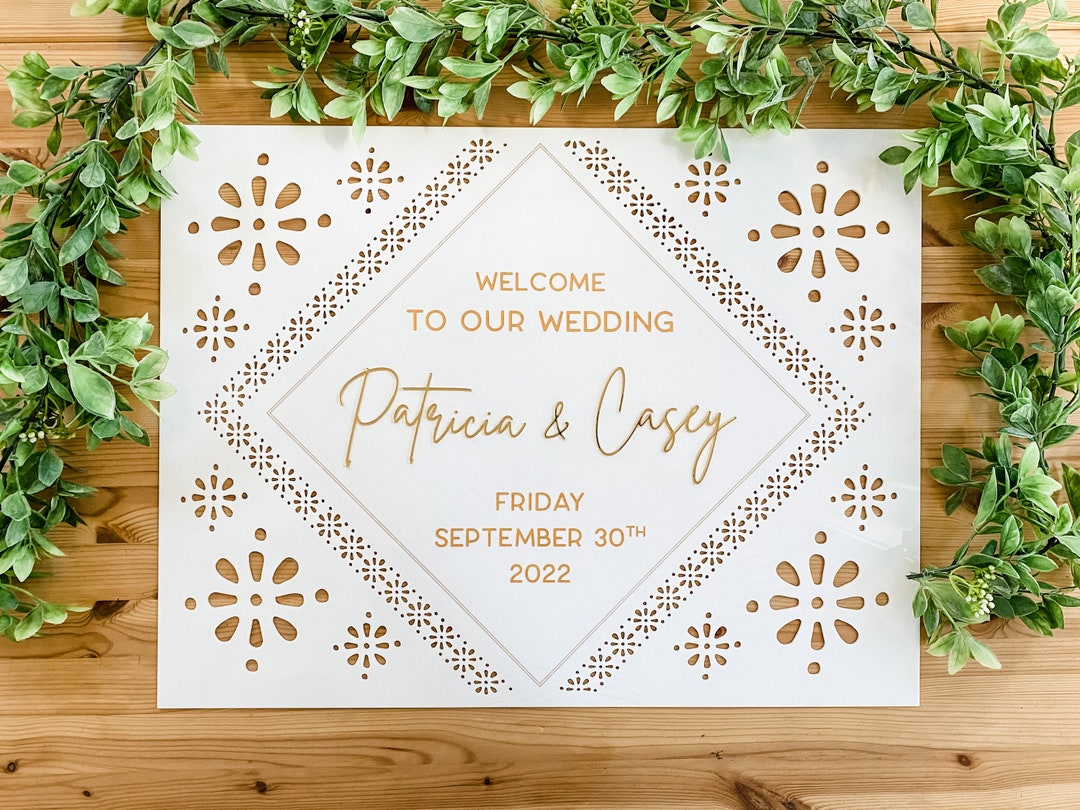 3D Acrylic Lace Inspired Welcome Wedding Sign / Wedding Welcome Sign ...