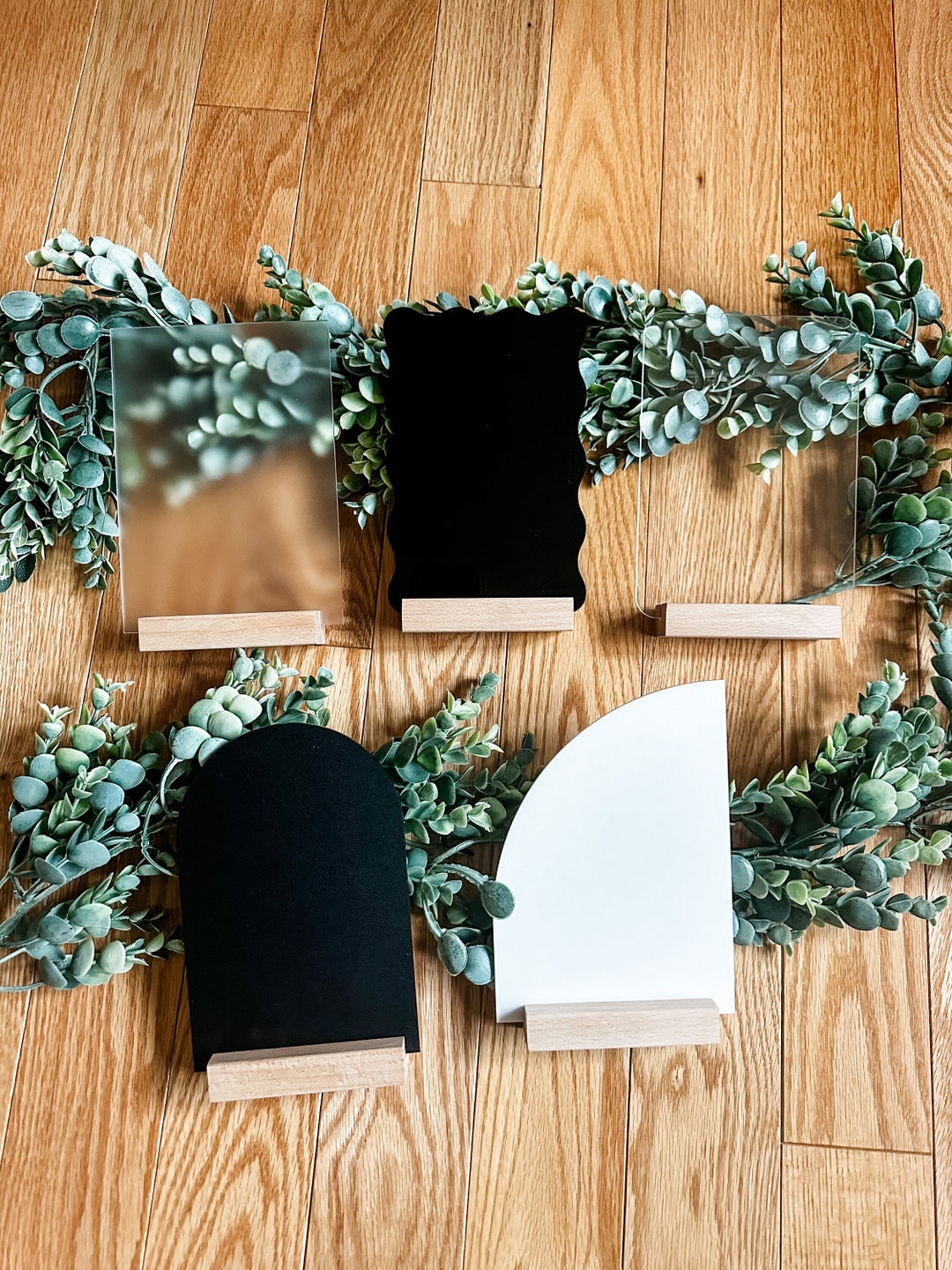 BLANK Acrylic Table Numbers / Shaped Table Number Signs / Blank Signs ...