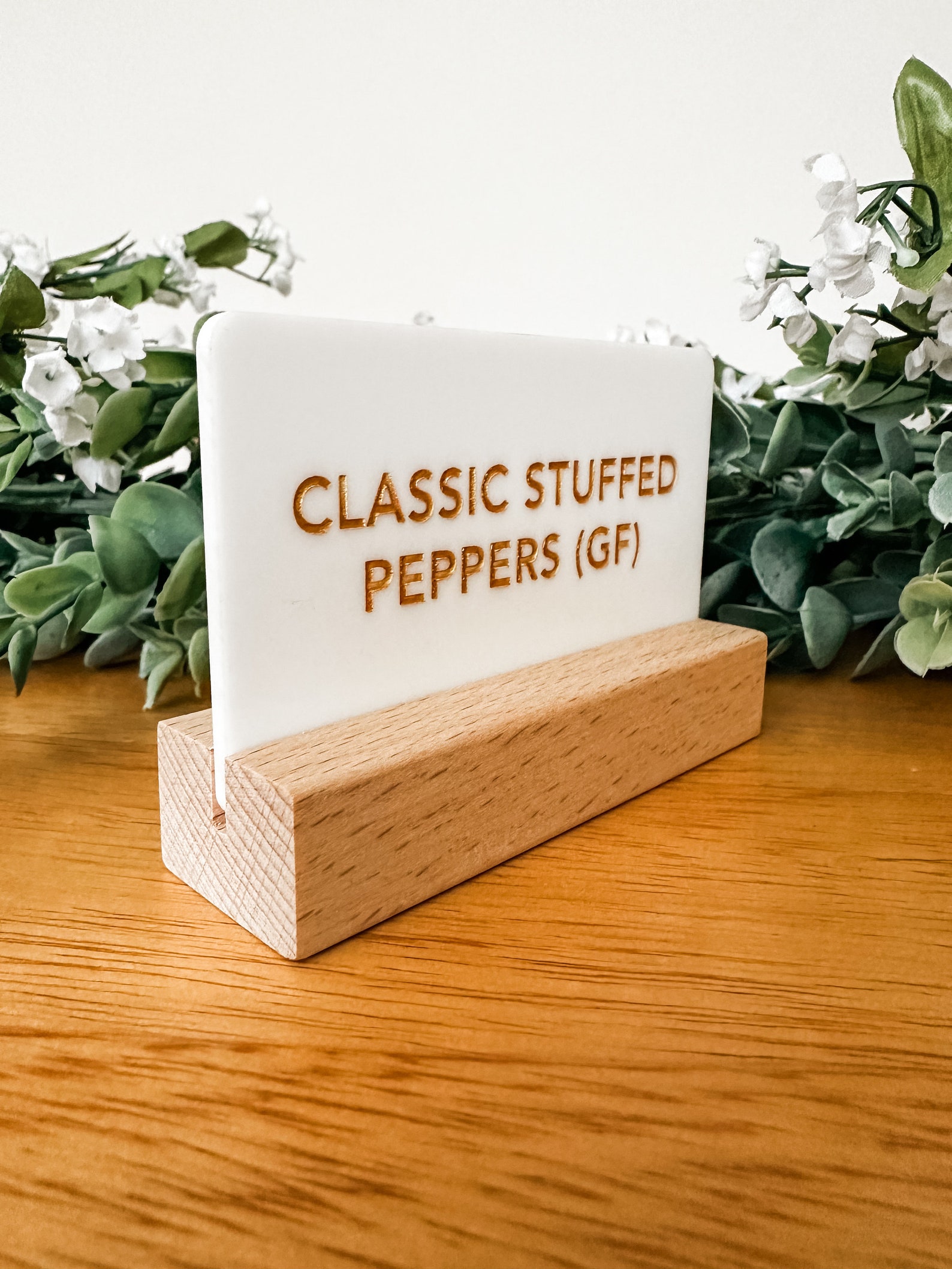 Acrylic Buffet Food Labels / Small Acrylic Food Signs With Stands ...