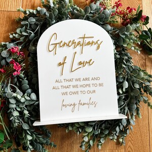 Generations of Love Acrylic 3D Sign / Generations of Love Event Sign ...