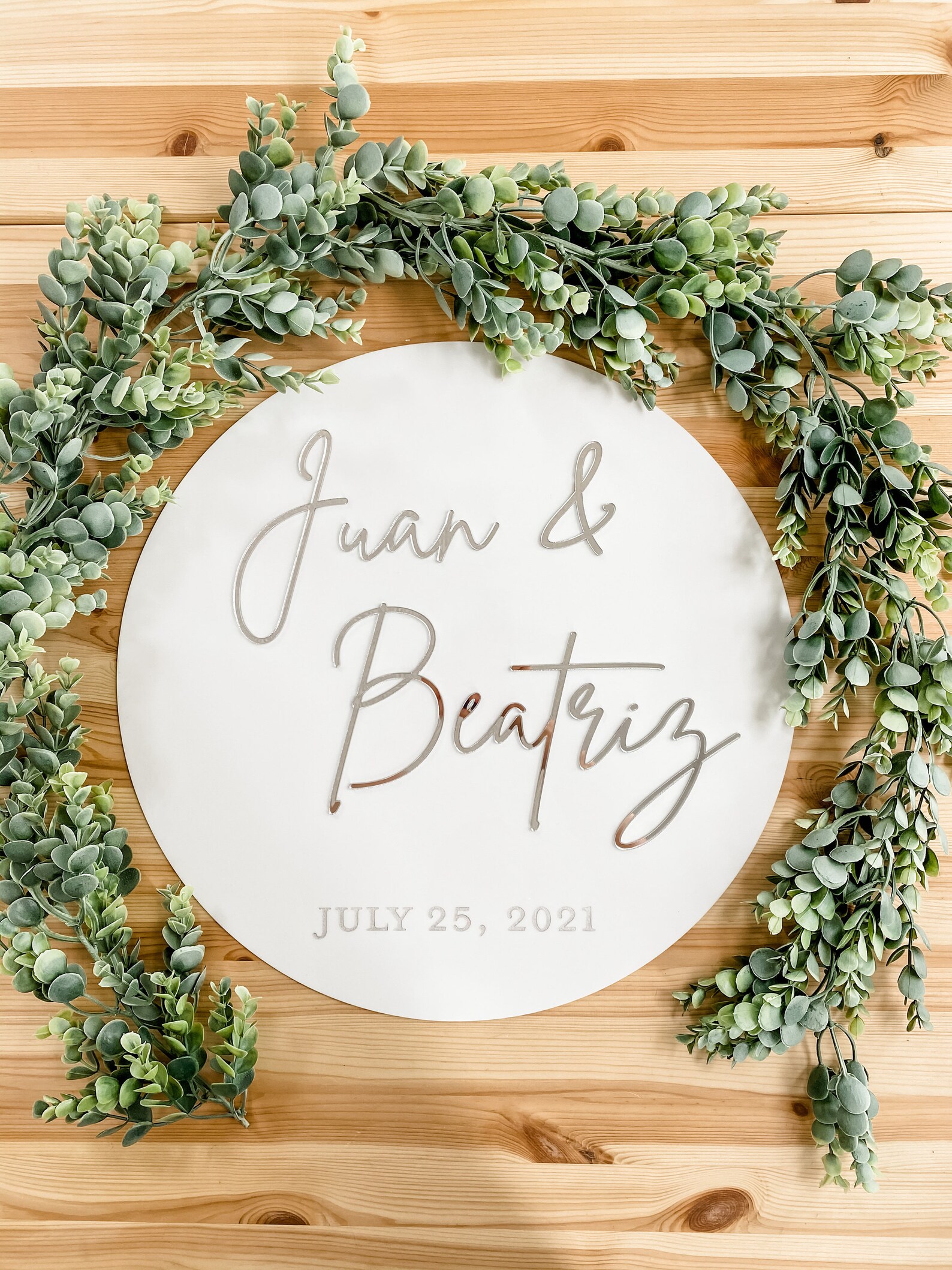 Circle Welcome Wedding Sign Version 2 / Acrylic Welcome Sign / - Etsy