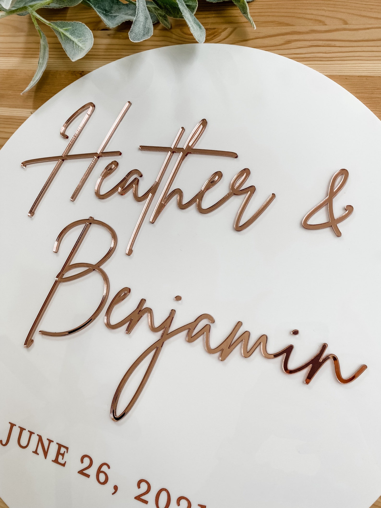 Circle Welcome Wedding Sign Version 2 / Acrylic Welcome Sign / - Etsy