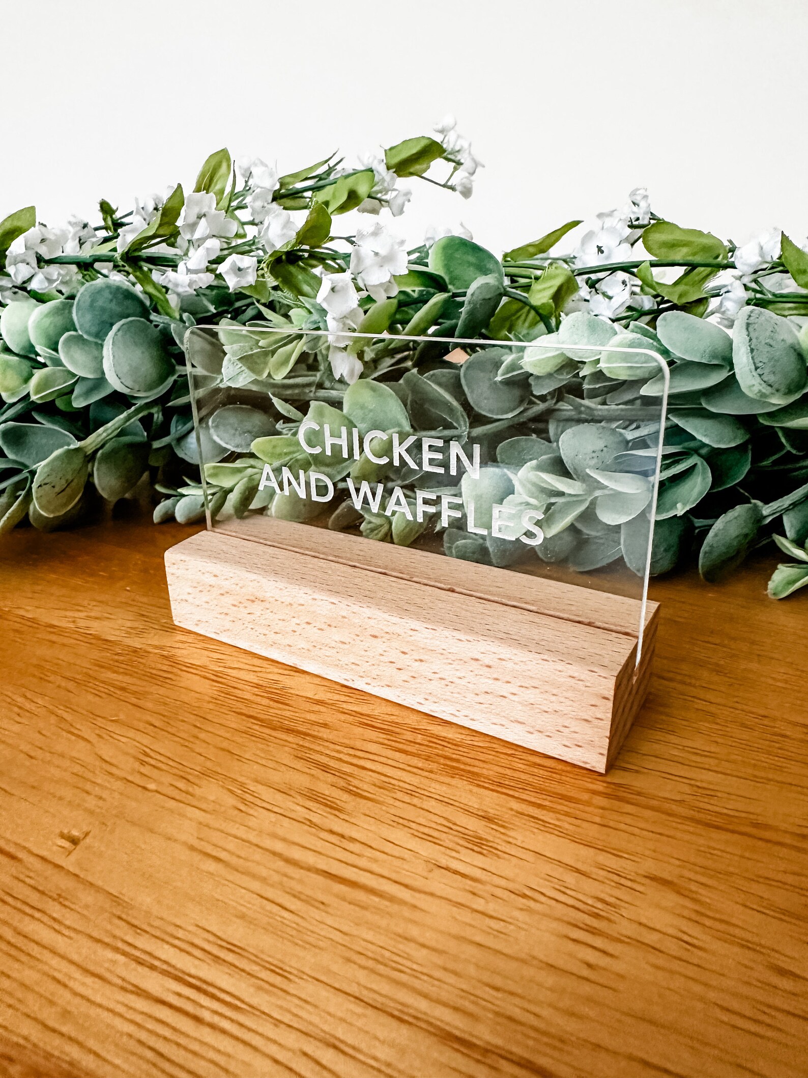 Acrylic Buffet Food Labels / Small Acrylic Food Signs With Stands ...