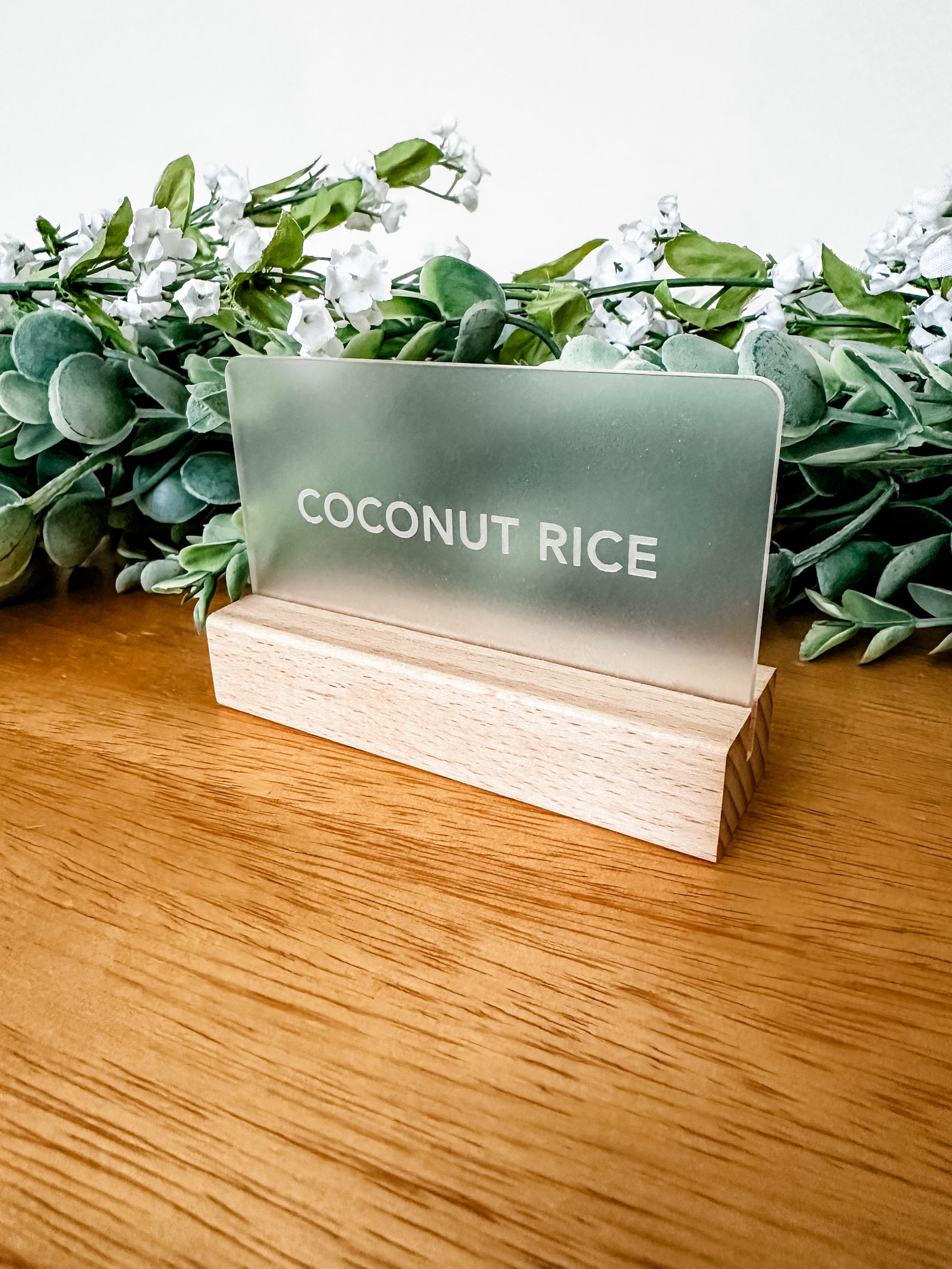 Acrylic Buffet Food Labels / Small Acrylic Food Signs With Stands ...