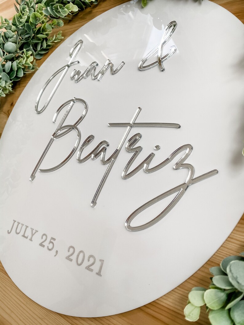 Circle Welcome Wedding Sign Version 2 / Acrylic Welcome Sign / - Etsy