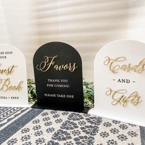 3D Arched Wedding Sign TRIO / Bundle Wedding Signs / Three Wedding ...