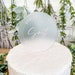 Circle Acrylic Cake Topper / Personalized Wedding Cake Topper / Cake ...