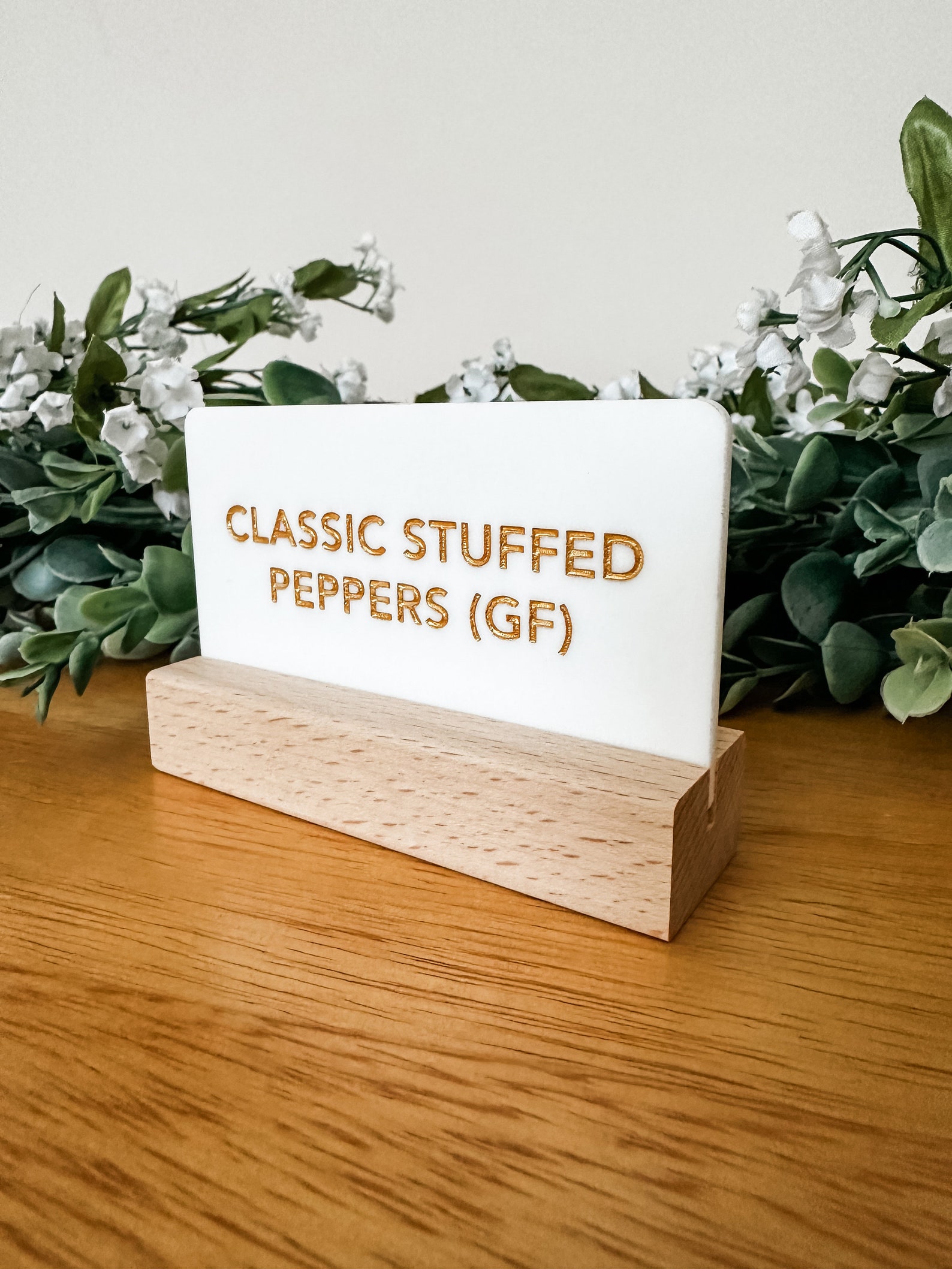 Acrylic Buffet Food Labels / Small Acrylic Food Signs With Stands ...