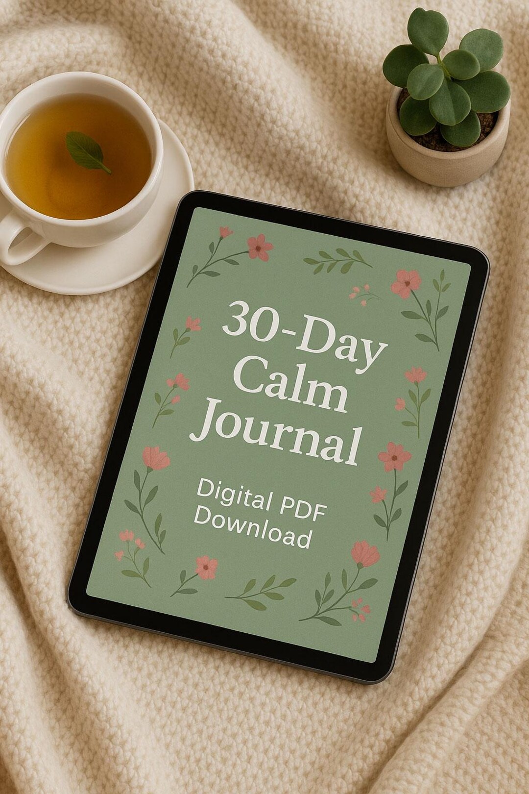 30-day Calm Journal — Printable Self-care & Mental Health Workbook (PDF ...