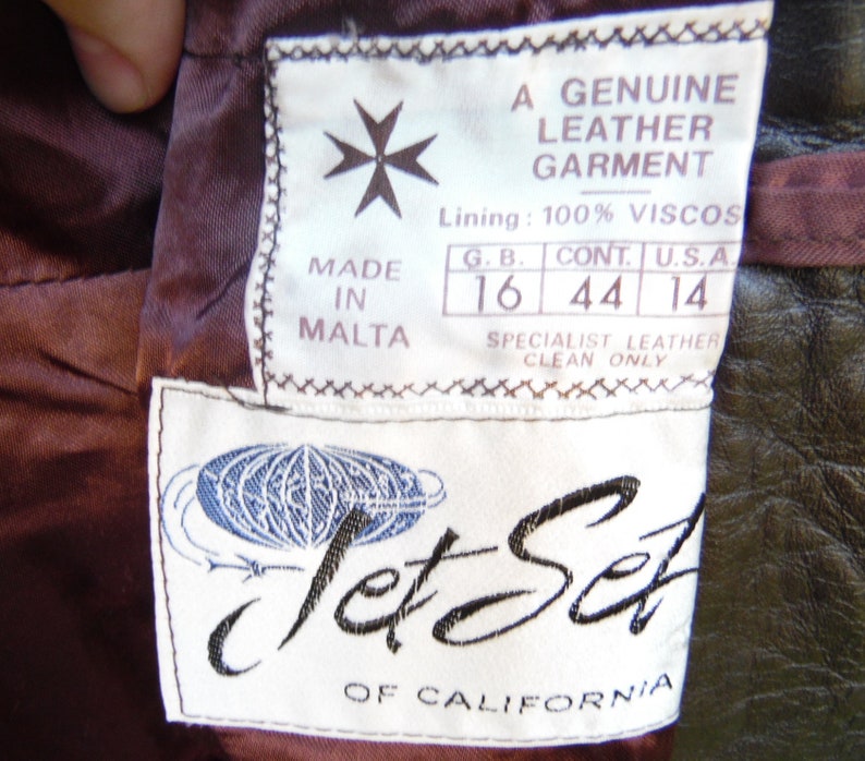 60s/70s Faux Fur and Leather Jet Set of California Jacket | Etsy