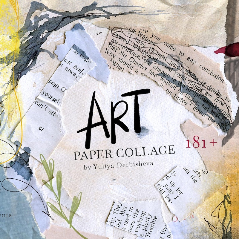 Torn Paper Collage - Etsy