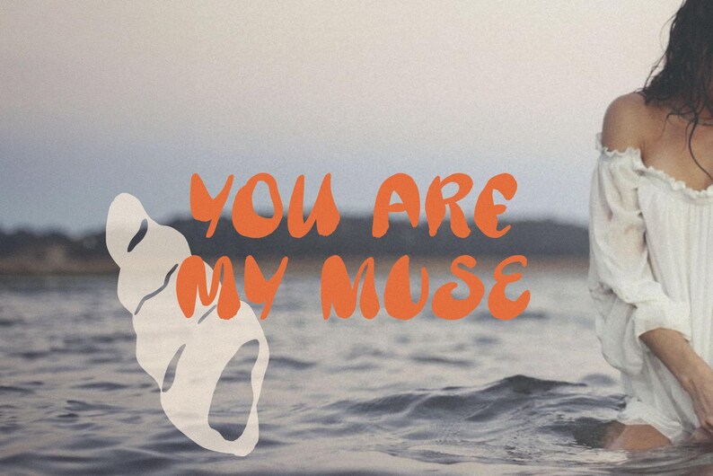 Handwritten Fonts Summer, Handwriting Font Bubble, Hand Drawn Coastal ...