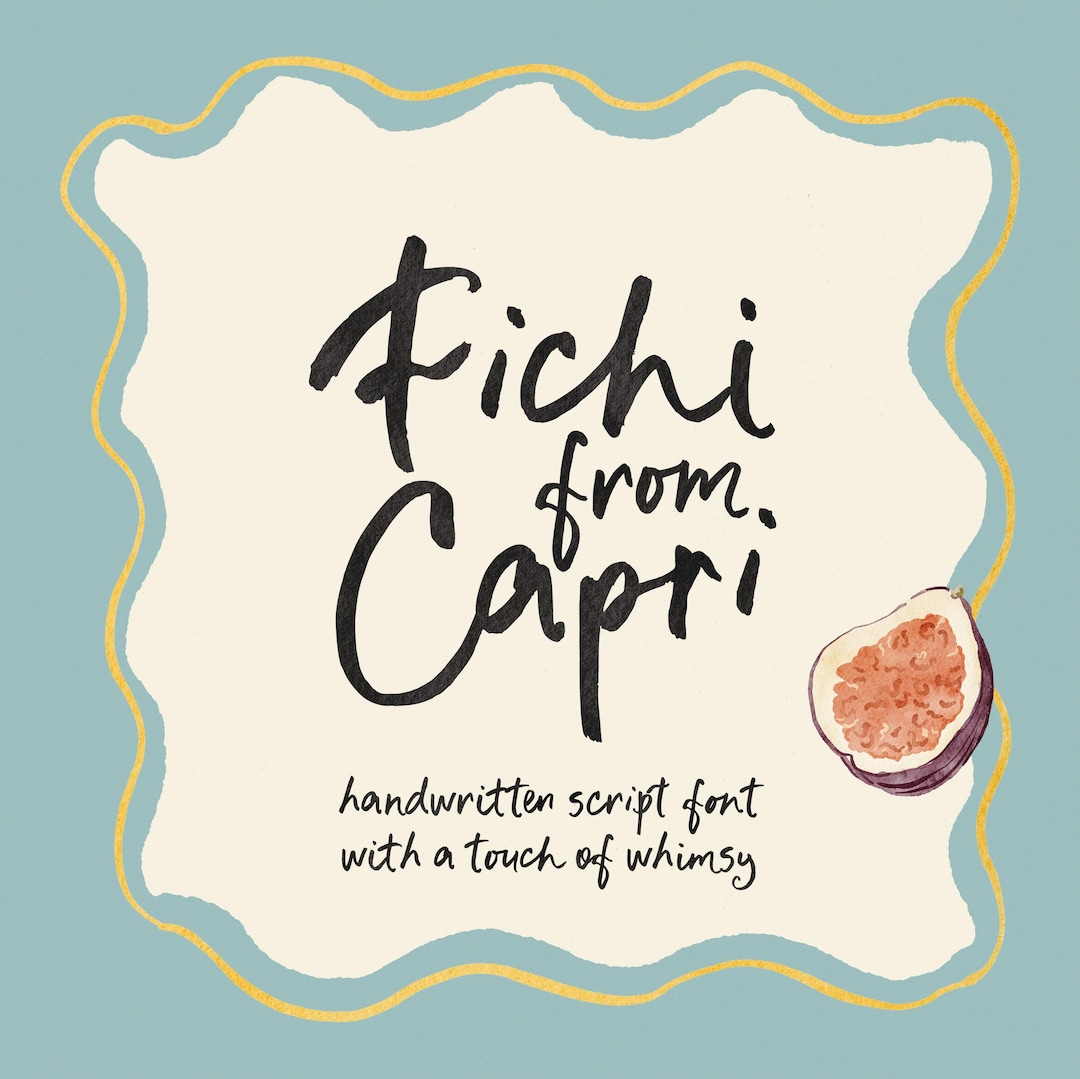 Whimsical Handwriting Script Font: Quirky Cursive Handwritten Fonts ...