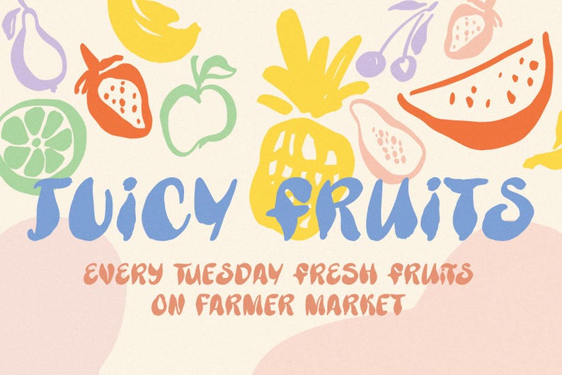 Handwritten Fonts Summer, Handwriting Font Bubble, Hand Drawn Coastal ...