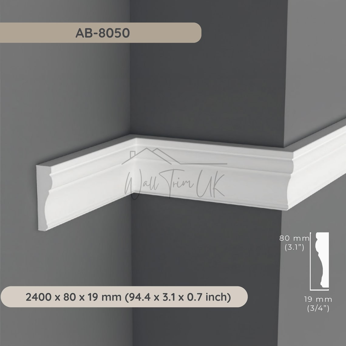 Peel & Stick Wainscoting Frames: Modern Half Wall Paneling Kit - Etsy