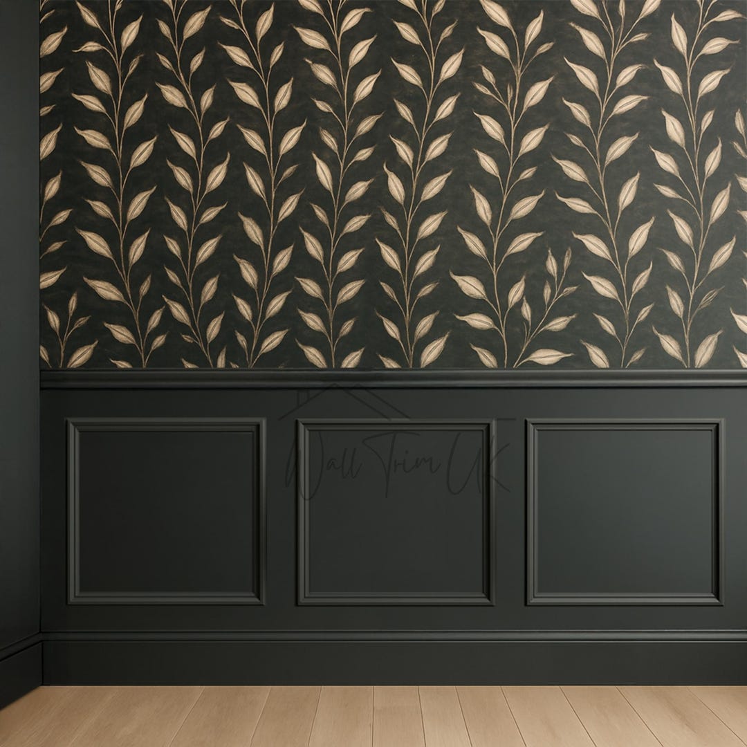 Elegant Wainscoting Panels - Easy Install Half Wall Molding - Wandstuck ...