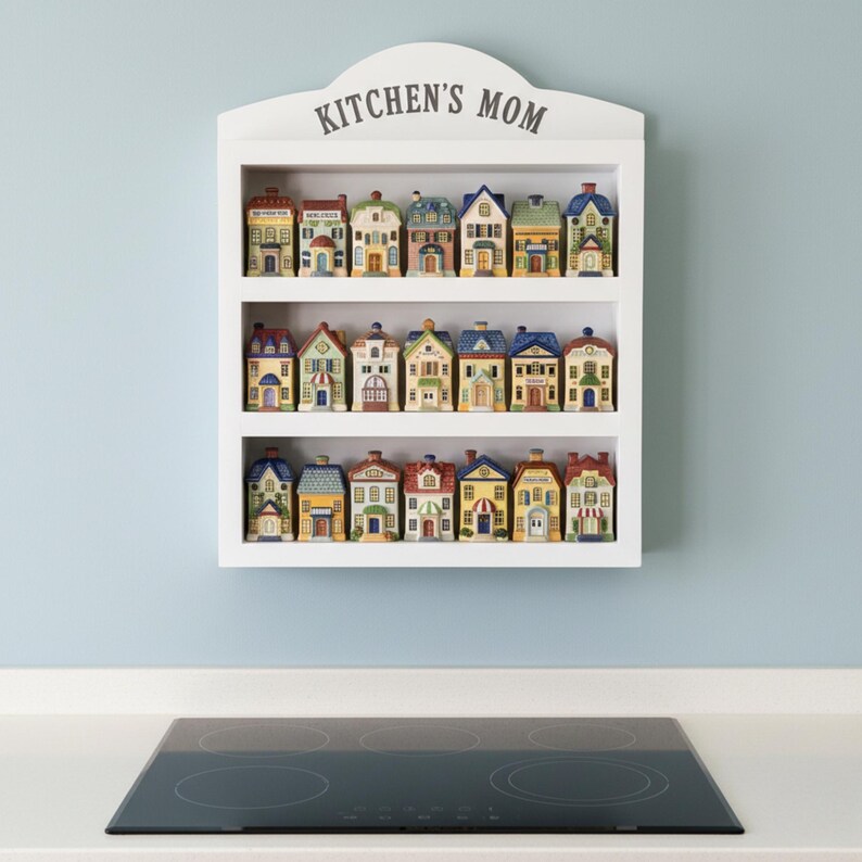 Spice Rack Wall Shelf | Lenox Spice Village Organizer | Wooden Shelf ...