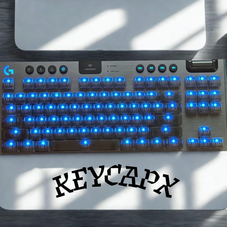 Black Translucent Blank Keycap Set – Compatible With Logitech G915 ...