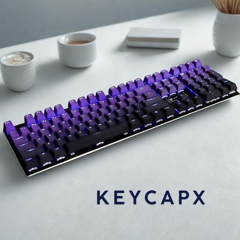 Shine-through Keycap Set: PBT Double-shot OEM Profile, RGB Compatible ...