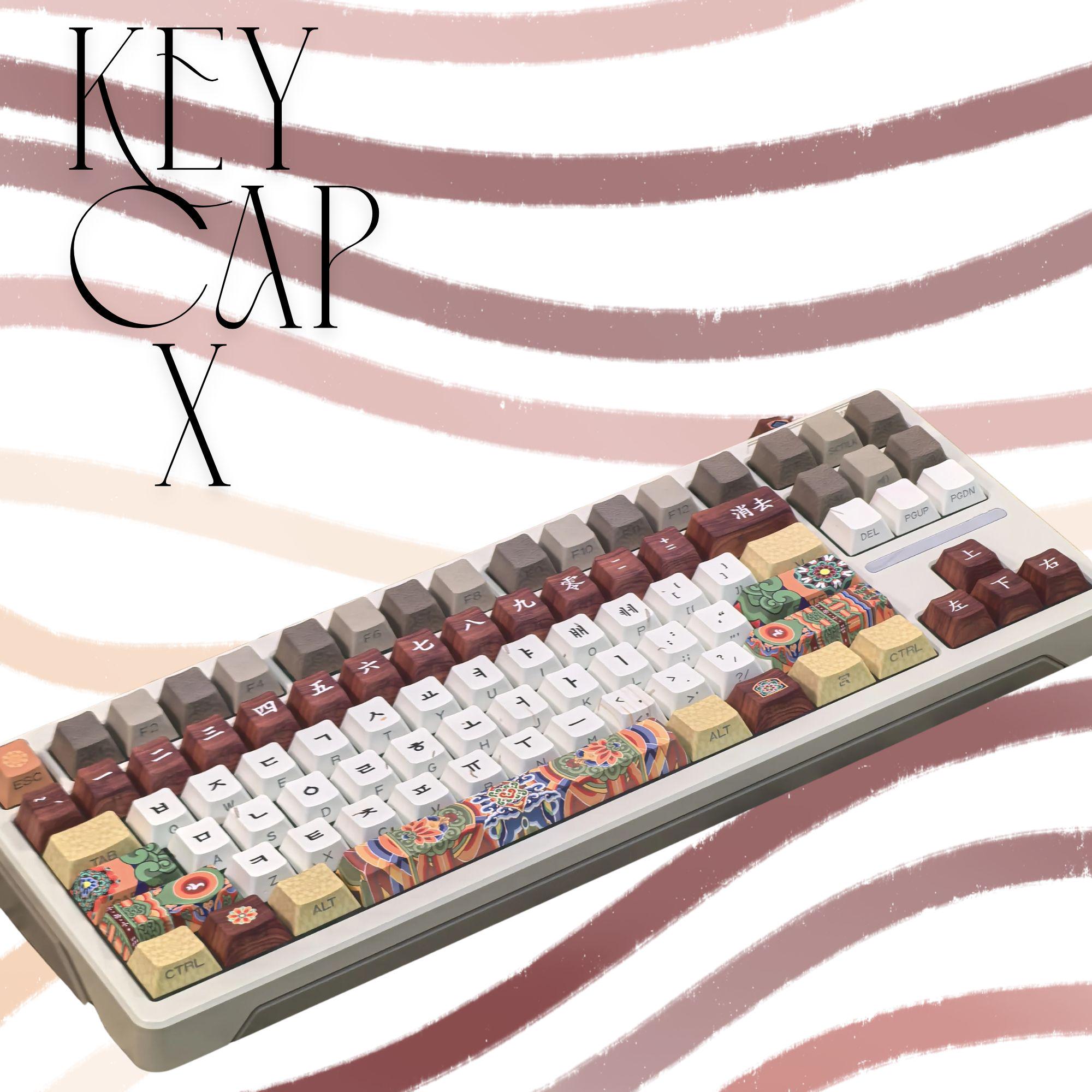 Hangul Korean Keycaps Set | Dancheong PBT Cherry Profile | Side Print ...