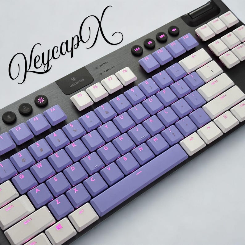 RGB Shine Through PBT Keycap Set With Numpad for Logitech G813 G915 ...