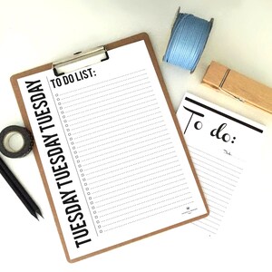 Printable To Do List Monday To Sunday To Do List Weekly | Etsy