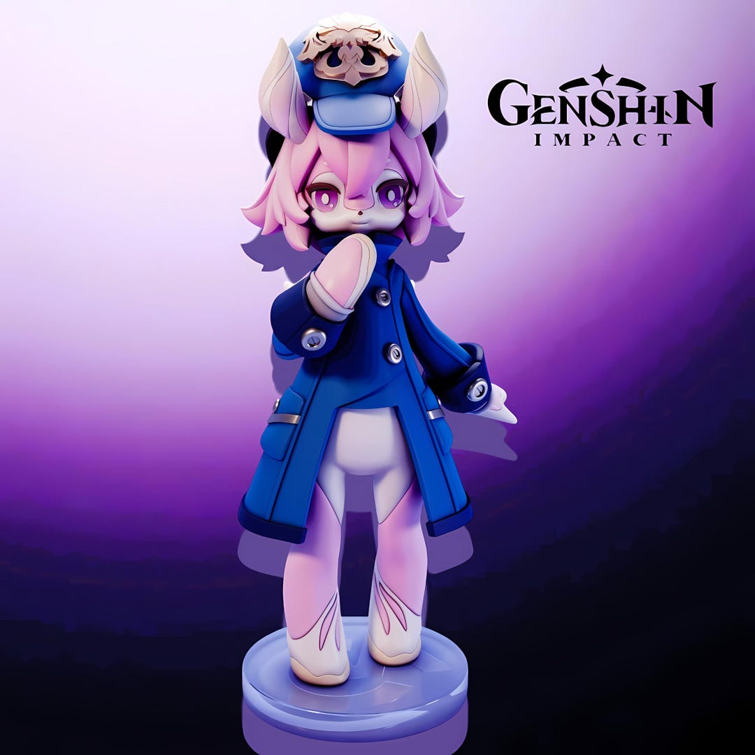 Melusine Genshin Impact 3D STL Figure to Print – Anime Geek Fanart File ...