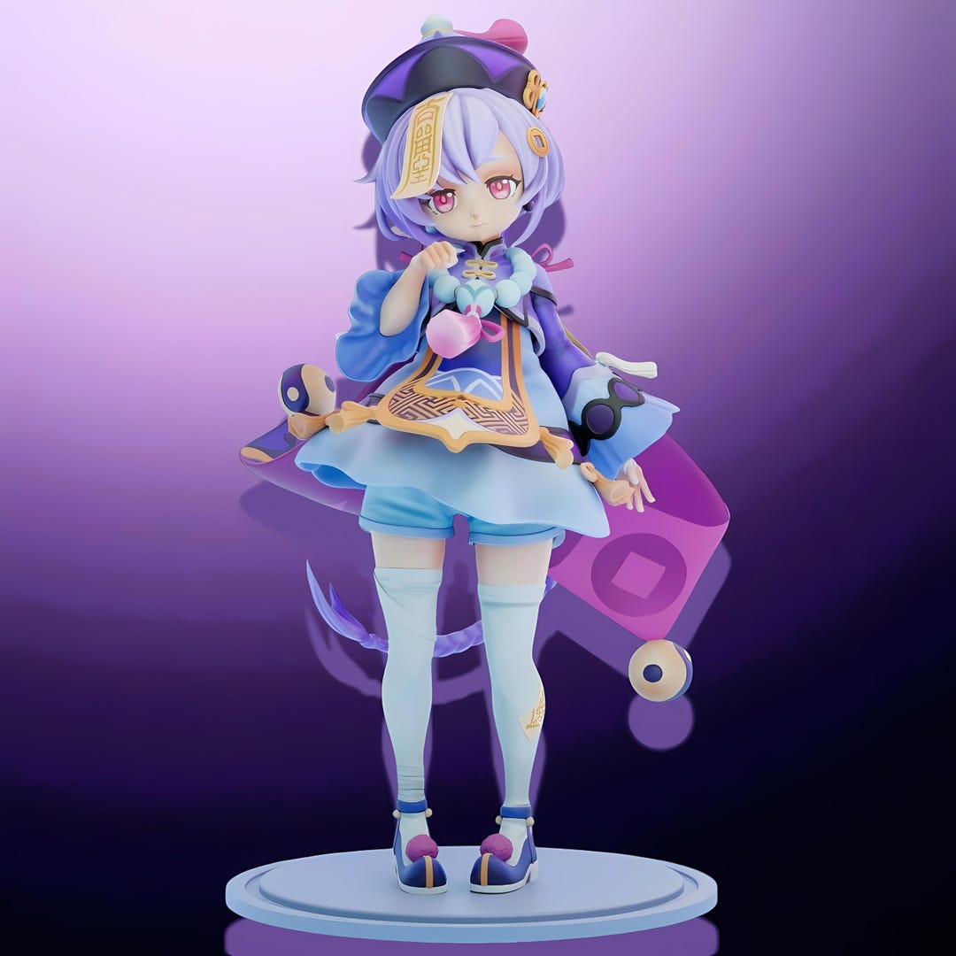 Qiqi Genshin Impact 3D STL Figure to Print – Anime Geek Fanart File ...