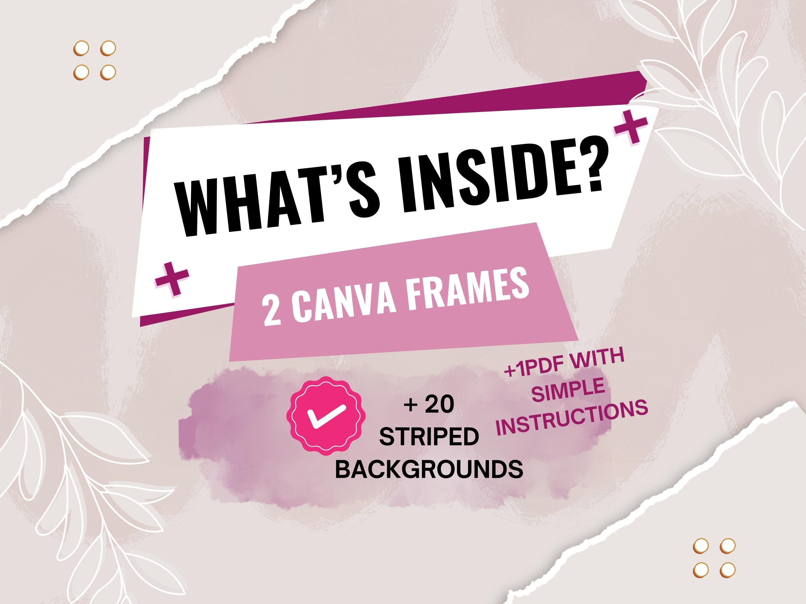Editable Canva Border Frames Doodle Border Frames Canva Template Custom ...