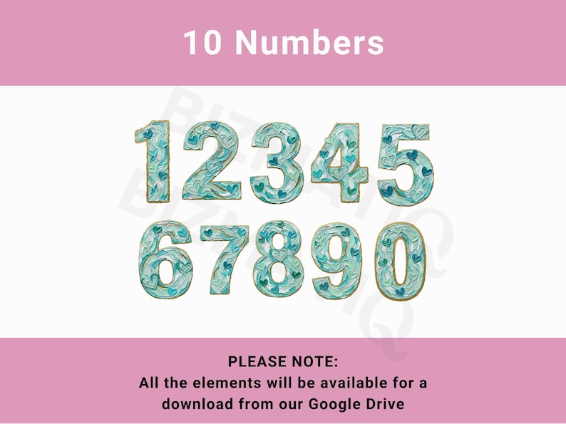 Alpha Letters PNG Oil Brushstroke Texture Valentines Font PNG Bundle ...