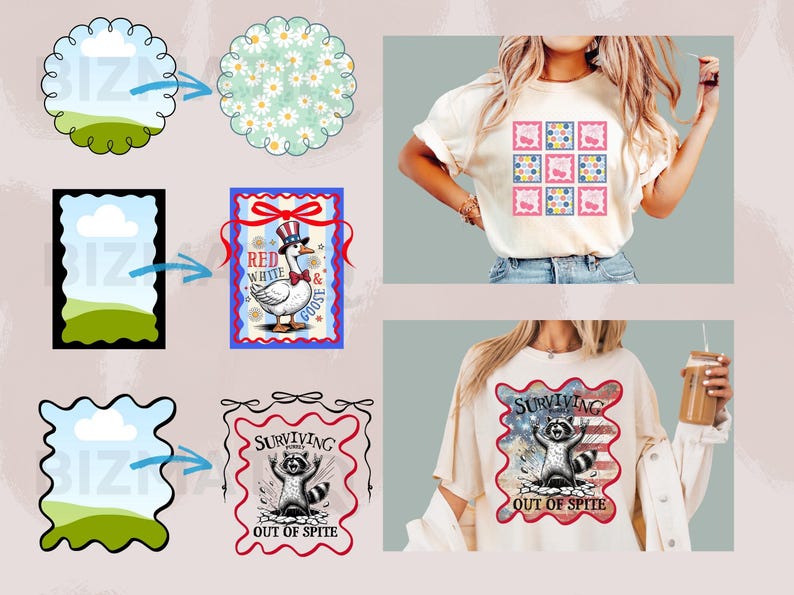 36 Editable Coquette Bow Border Frames BUNDLE Custom Bow Canva Frame ...